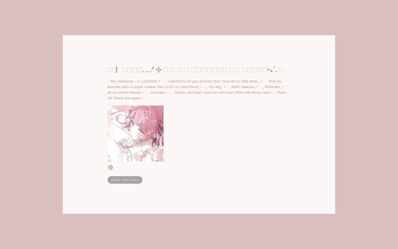 ⋮ 𝐋𝐮𝐥𝐮. . .ᐟ ⊹ ࣪ ⑅ 𐦯 ꒰ 𝐌𝐚𝐫𝐫𝐢𝐞𝐝 𝐭𝐨 𝐑𝐮𝐦𝐢༉‧₊˚. ꒱